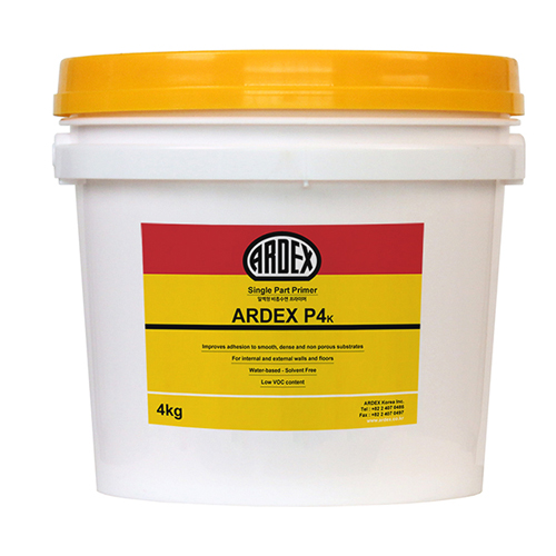 타일접착제 ARDEX P4K일액형 비흡수면 프라이머합판 철판 샌드위치 판넬P9대체4kg (아덱스/ARDEX)