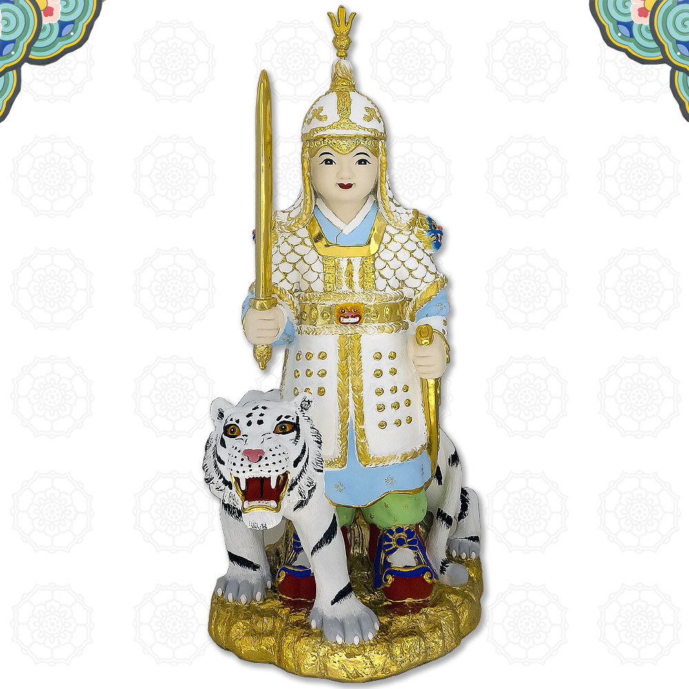 '동자장군/2.5자/도금단청/산신장군동자/백/TA189' 상품 상세정보