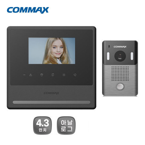 그린홈넷 '코맥스 비디오폰(CAV-43Y/DRC-4Y)아날로그,블랙'