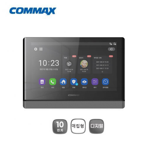 그린홈넷 '코맥스 월패드(CAV-1000YD)블랙 10인치,매립,모기'