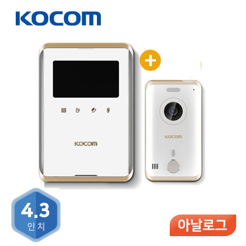그린홈넷 '코콤 비디오폰(KCV-R431E/KC-R80E)화이트/아날로그'