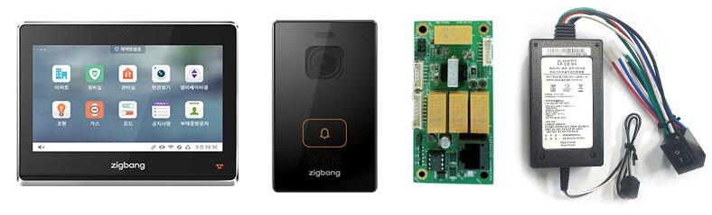 그린홈넷 '직방 홈 IoT 비디오폰 (SHP-HB700W)월패드/세트(카메라,아답터,터미널보드 포함)'